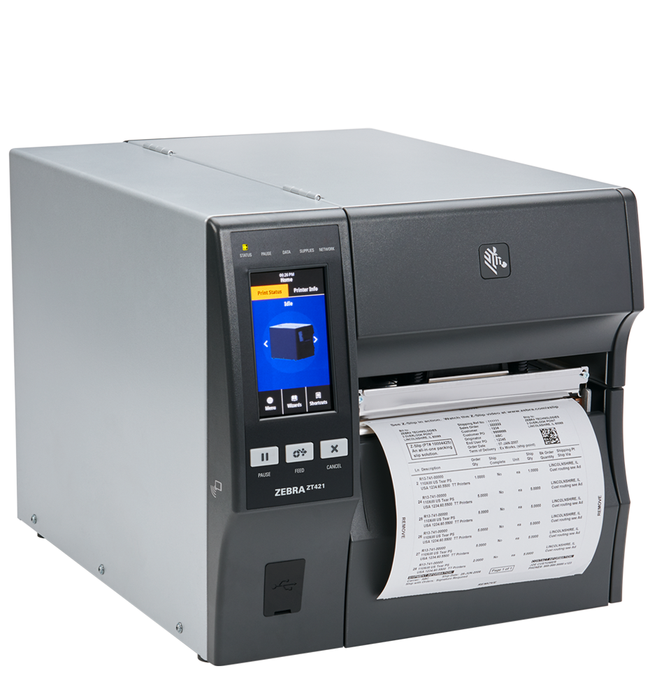 ราคา ZT421 Industrial Printer Barcode เครื่องพิมพ์บาร์โค้ด Zebra ZT421 ...